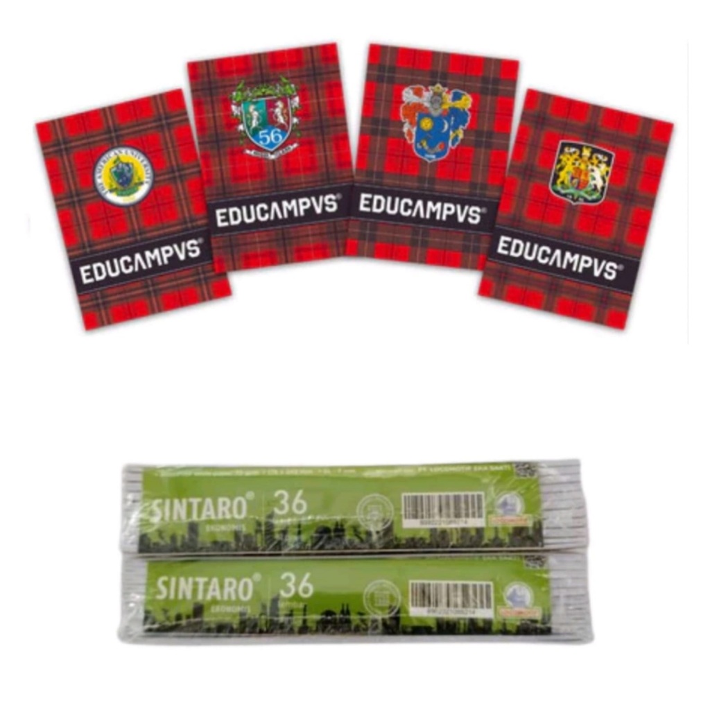 Jual BUKU TULIS CAMPUS 36 / BUKU TULIS BOXY 36 LEMBAR SINTARO(1 PACK ...