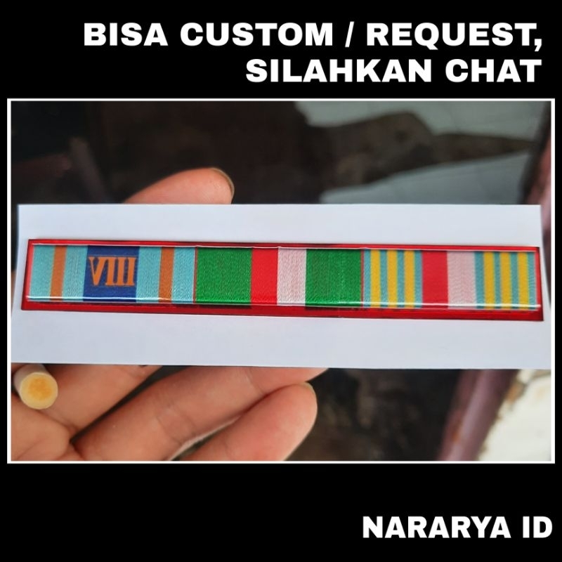 Jual [NARARYA ID] Satya Lencana Satyalancana Pita Tanda Jasa PDH TNI 8 Tahun Dharma Nusa Wira ...