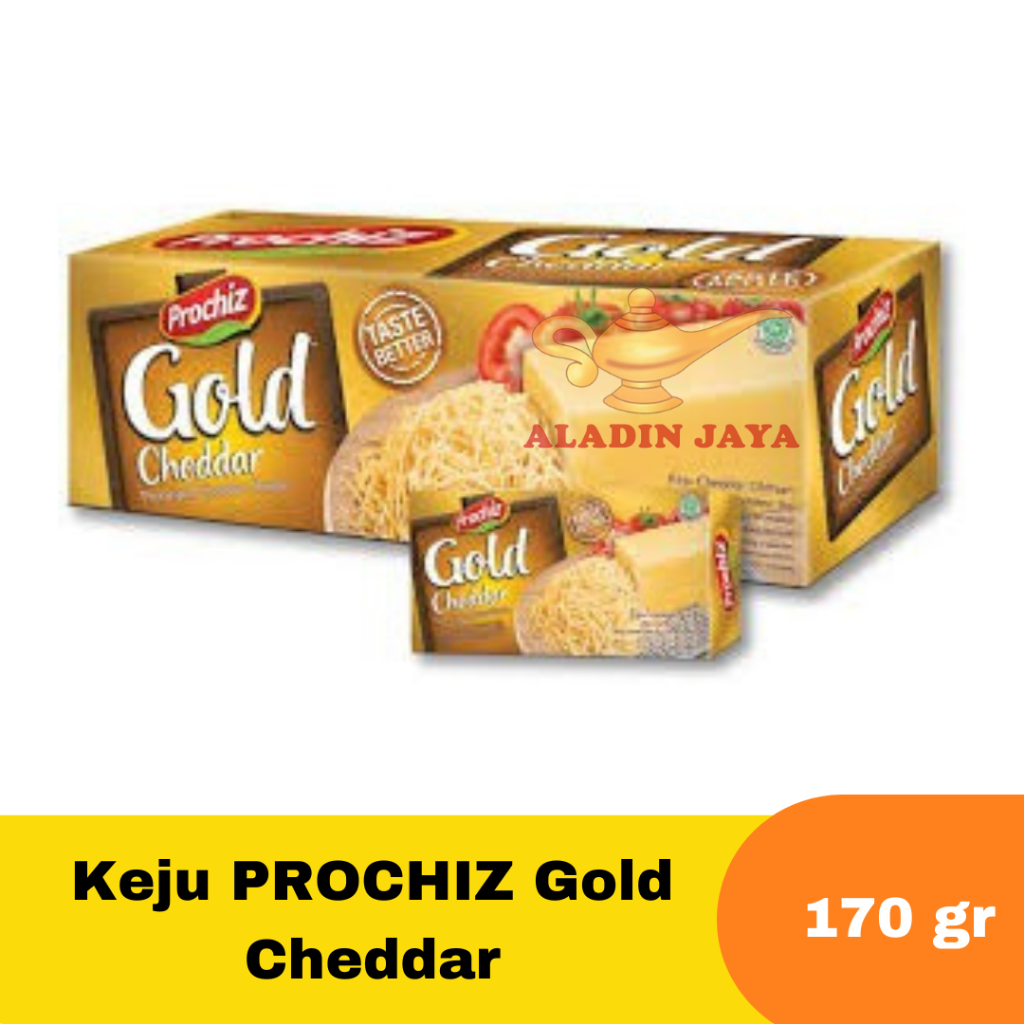 Jual Keju PROCHIZ Gold Cheddar ukuran 170gr | Shopee Indonesia