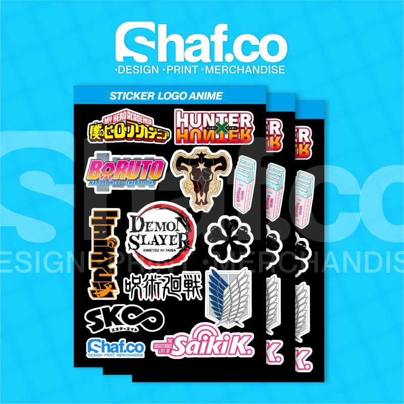 Jual STICKER PACK LOGO ANIME KERENN | Shopee Indonesia