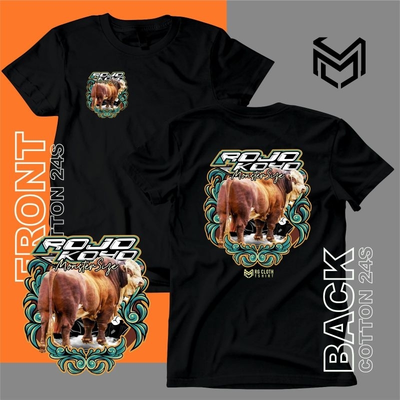 Jual Kaos Sapi RojoKoyo / Kaos Sapi Keren / Cotton 24s PREMIUM | Shopee ...
