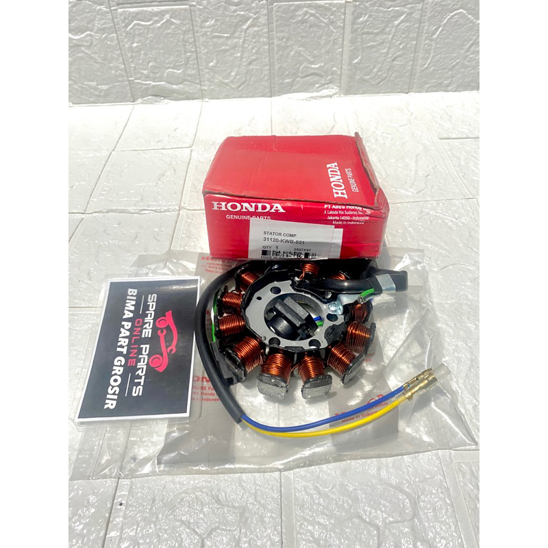 Jual Spull Assy KWB Spul Honda blade 110 Revo absolute 110 Kualitas Asli Orisinil 31120-KWB-921 ...