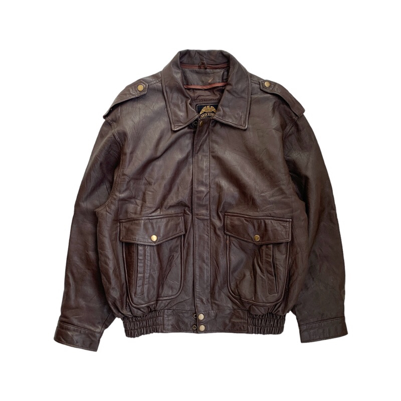 Jual Vintage Urban Express Leather Jacket | Shopee Indonesia