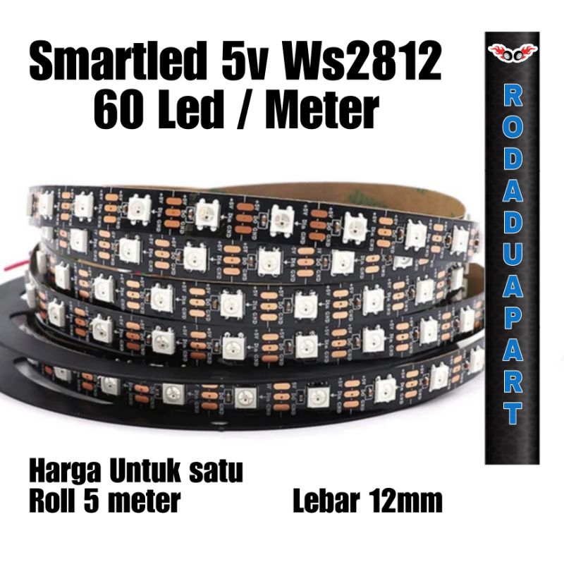 Jual WS2812 60 Led Smartled addressable 5v | Shopee Indonesia