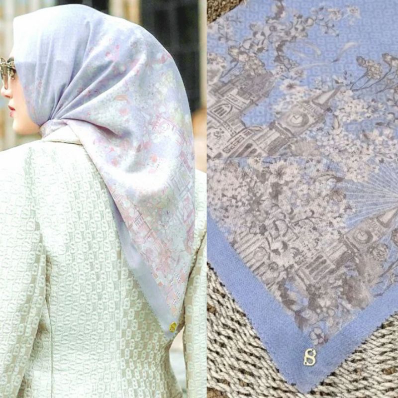 Jual Hijab Buttonscarves Jilbab Segi Empat Buttonscarves | Shopee Indonesia