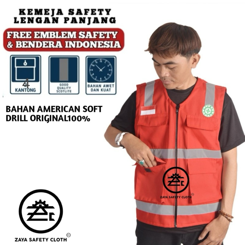 Jual rompi safety | rompi k3 | rompi proyek | rompi lapangan | rompi ...