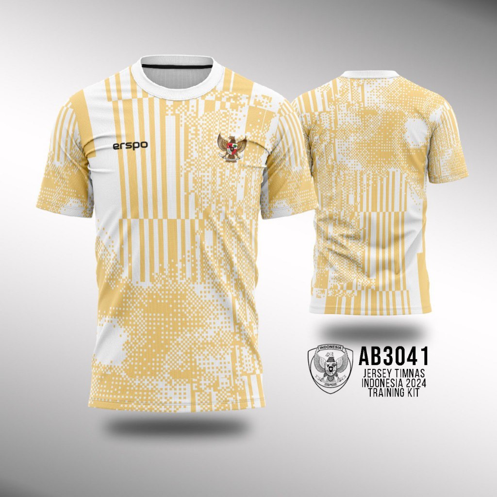 Jual Kaos Jersey Training Timnas Indonesia 2024 - Yellow White AB3041 | Shopee Indonesia