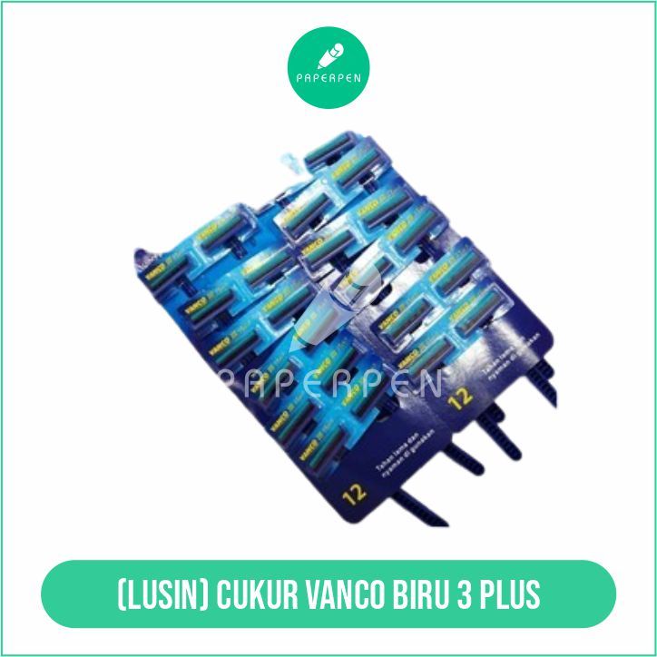 Jual (Lusin) Cukur Vanco Biru 3 Plus | Shopee Indonesia