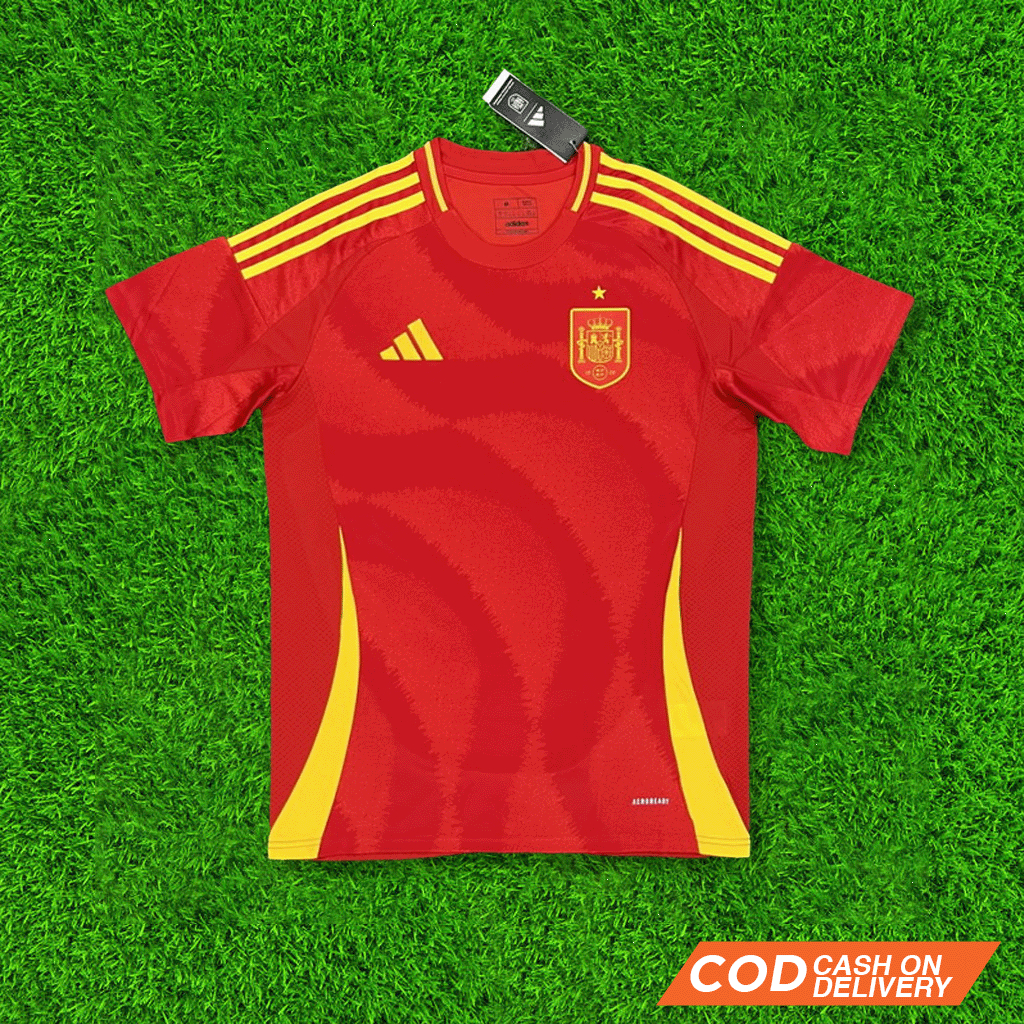 Jual JERSEY BOLA SPANYOL SPAIN HOME EURO 2024 IMPORT - BAJU BOLA TIMNAS ...