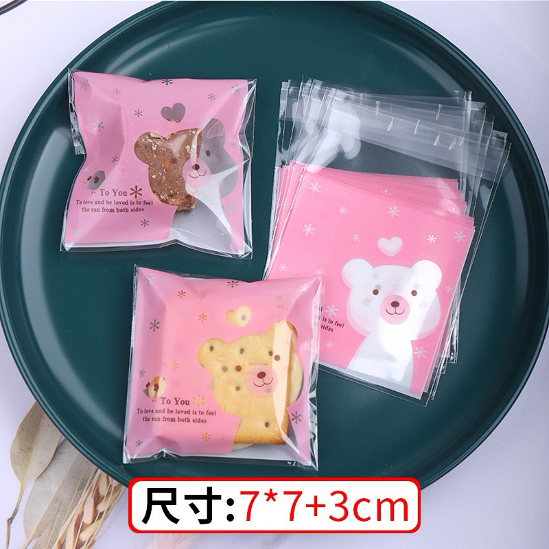 Jual BLANJA.ids [100 LEMBAR] Plastik cookie 4 Motif Packing cookies ...