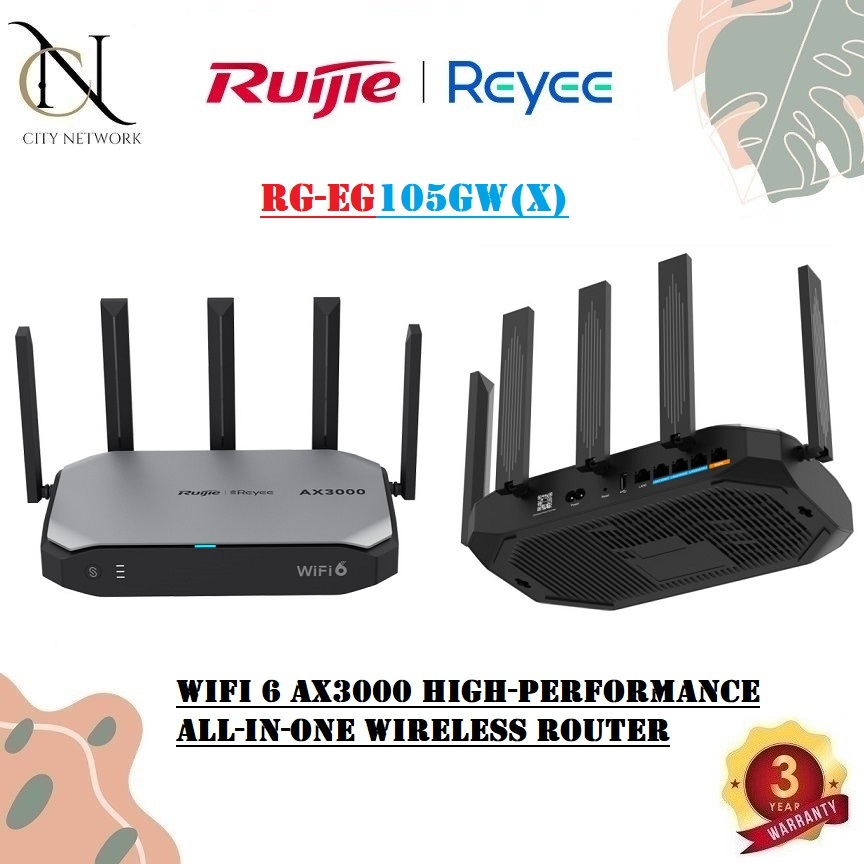 Jual Ruiji RG-EG105GW-X Wi-Fi6 AX3000 High-performance All-in-One ...