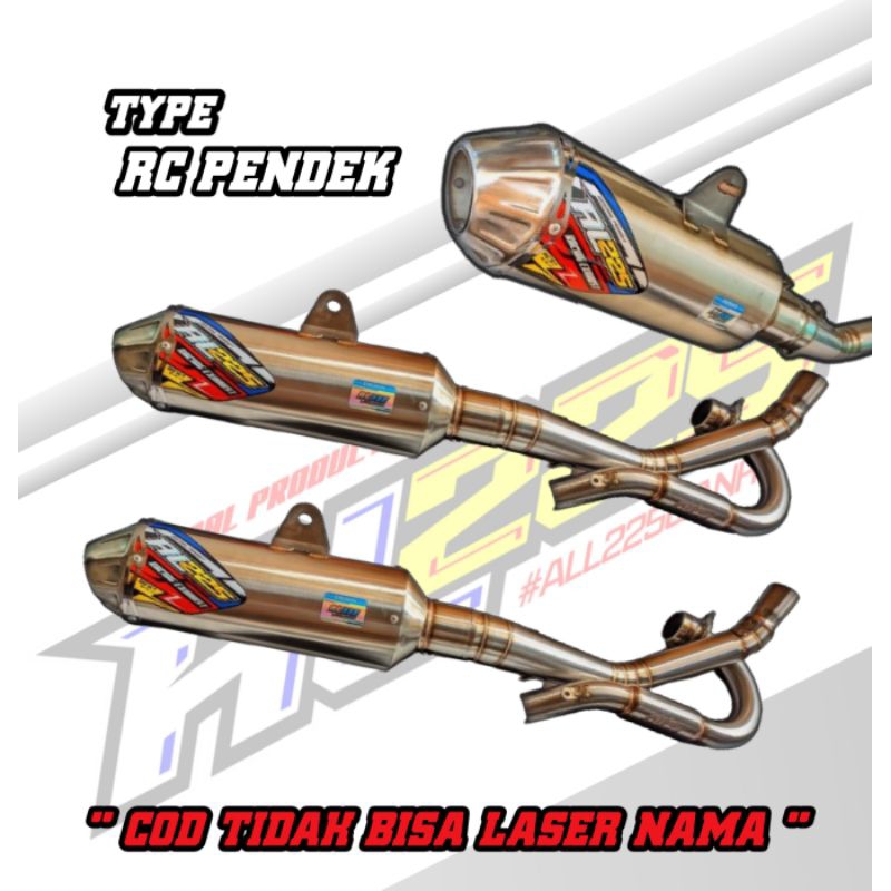 Jual Knalpot klx/Dt150-crf150-wr155 Type Rc pendek SUREX/SUPERMOTO ...