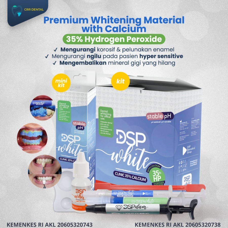 Jual DSP WHITE BLUE DENTAL WHITENING / BLEACHING OFFICE PEMUTIH GIGI ...