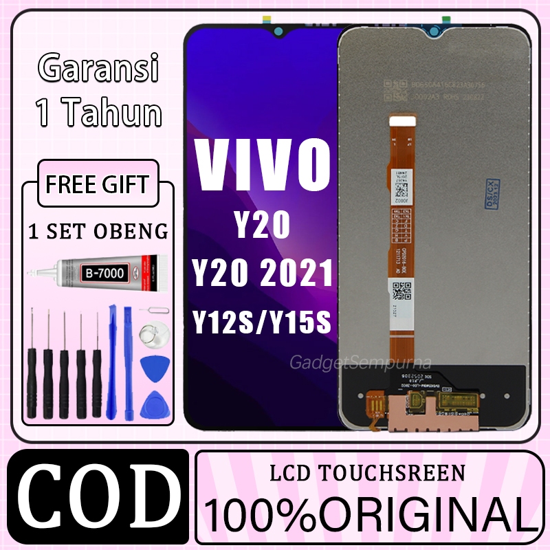 Jual 【ORIGINAL 100%】LCD VIVO Y20/Y15S/Y12S/Y20 (2021) Layar sentuh kualitas tinggi Fullset ...