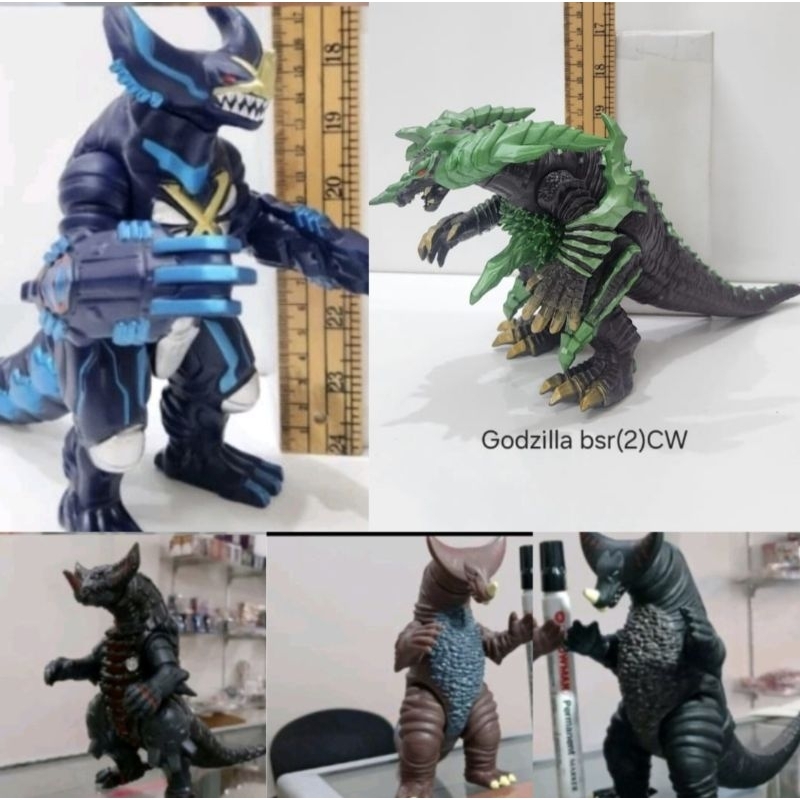 Jual Action figure monster gomora hitam / coklat / mecha / cyber ...
