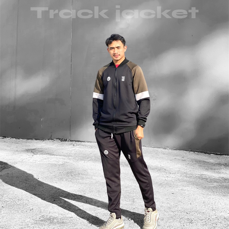 Jual Track jacket basic kombinasi (scuba) | Shopee Indonesia