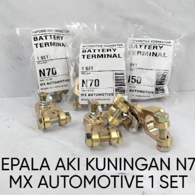 Jual Kepala Aki Kuningan atau Timah Sepasang | Shopee Indonesia