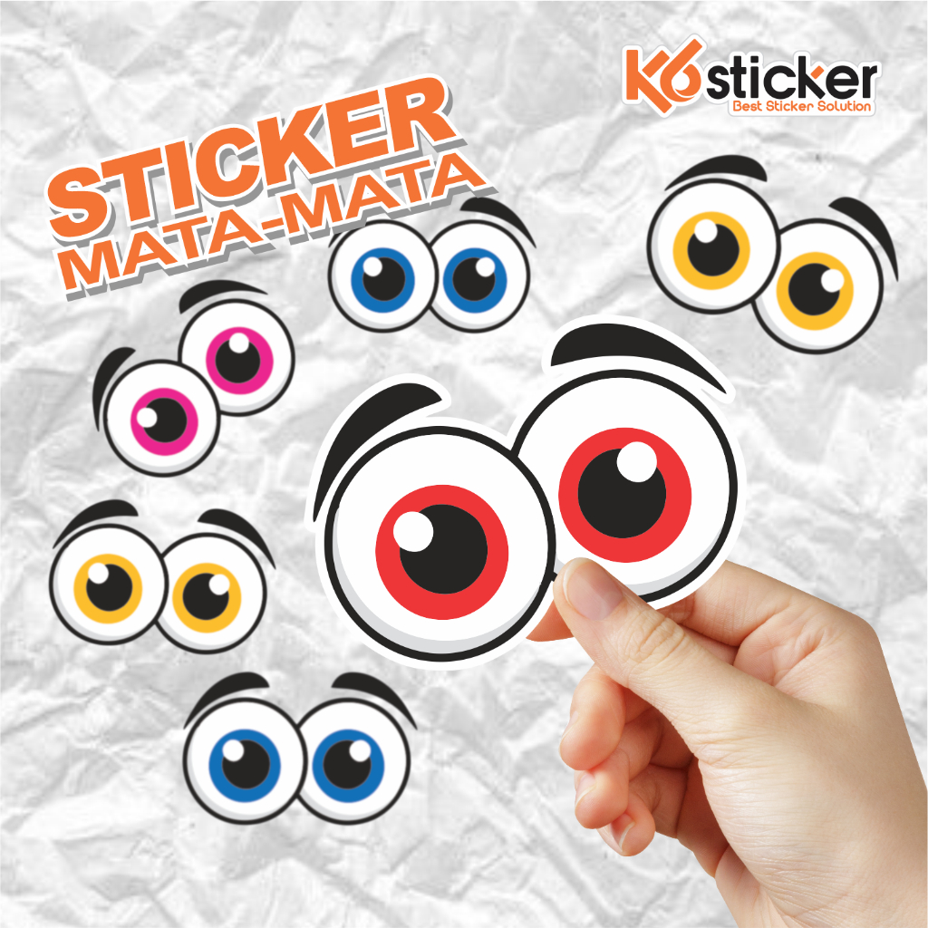 Jual STIKER MATA MATA UNtuk VISOR, MOTOR, HP,DLL | Shopee Indonesia