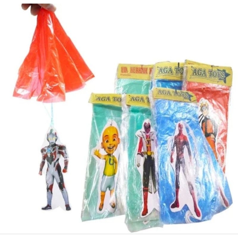 Jual Mainan Parasut Terjun Payung Plastik Jumbo / Mainan Jadul Plastik ...