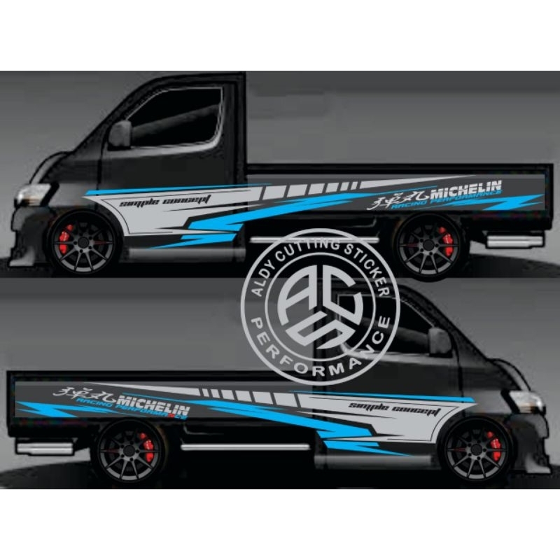 Jual STICKER CUTTING MOBIL PICK UP GRANDMAX.READY STOCK BISA GANTI ...
