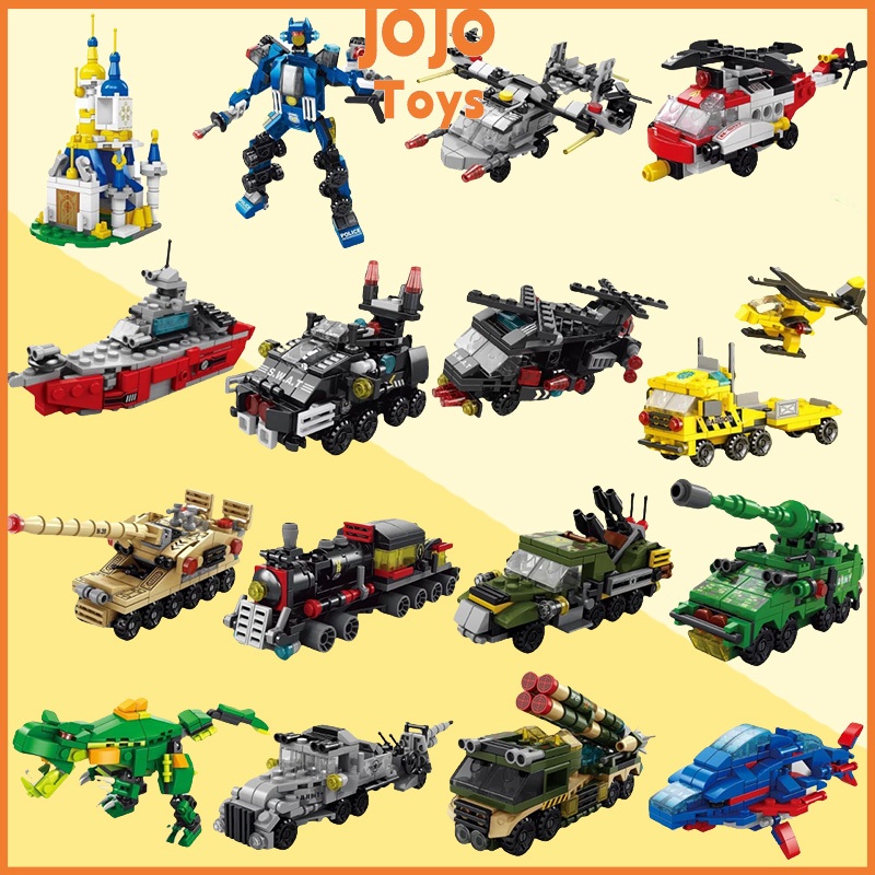 Jual JOJO Mainan 1000pcs Brick Blok City Police Vehicle Hawk SWAT Army ...