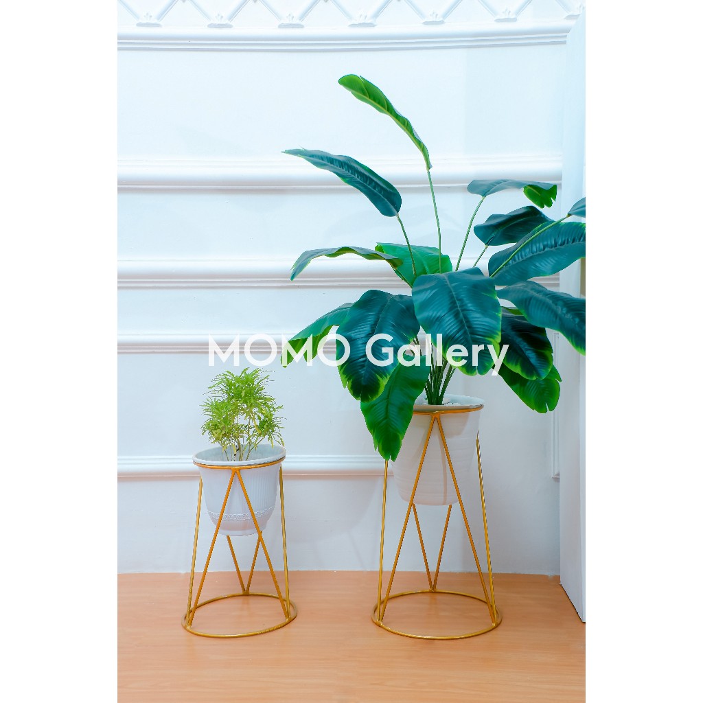 Jual standing pot bunga model bulat segitiga (1 paket dpt 2 pcs ...