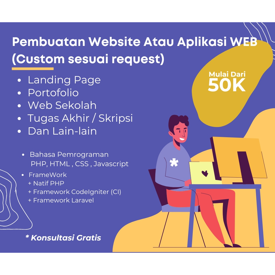 Jual Pembuatan Website / Aplikasi Web (Custom) | Shopee Indonesia