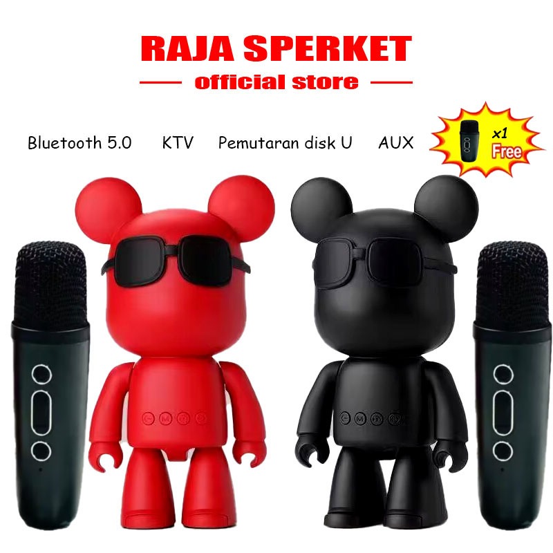 Jual Beruang kekerasan K2 100% Original mini Karaoke speaker bluetooth ...