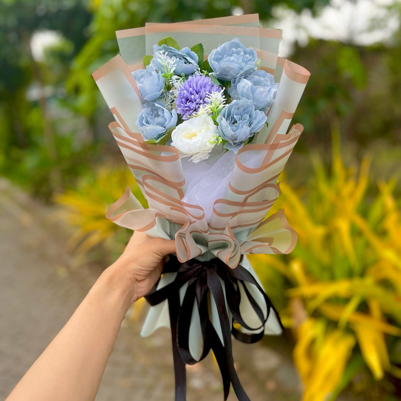 Jual Bucket Bunga Artificial Murah Ukuran Besar Hadiah Kado Wisuda ...