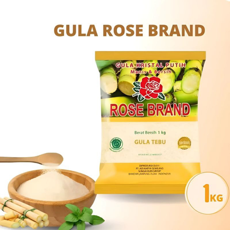 Jual Rose Brand Gula Pasir Kuning Premium 1Kg | Shopee Indonesia