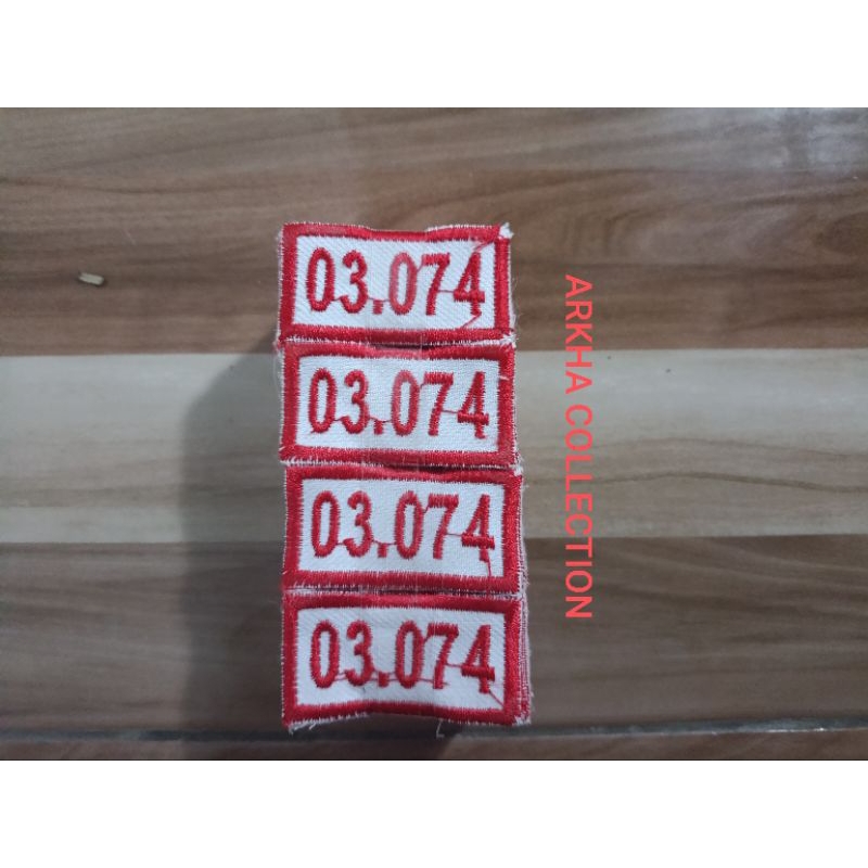 Jual BADGE NOMOR / PITA GUDEP BORDIR ( minimal order 50 pcs ) | Shopee Indonesia