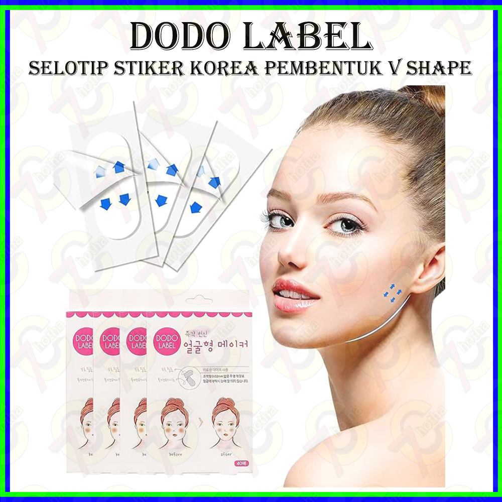 Jual 【7C】DODO LABEL Selotip Pembentuk V Shape Transparant Mengencangkan ...