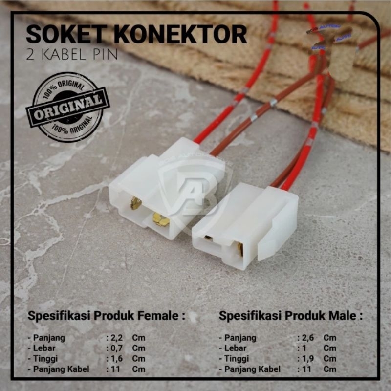 Jual Socket connector kabel 2 ,3 ,4 ,6 dan 9 Pin besar kecil per set ...