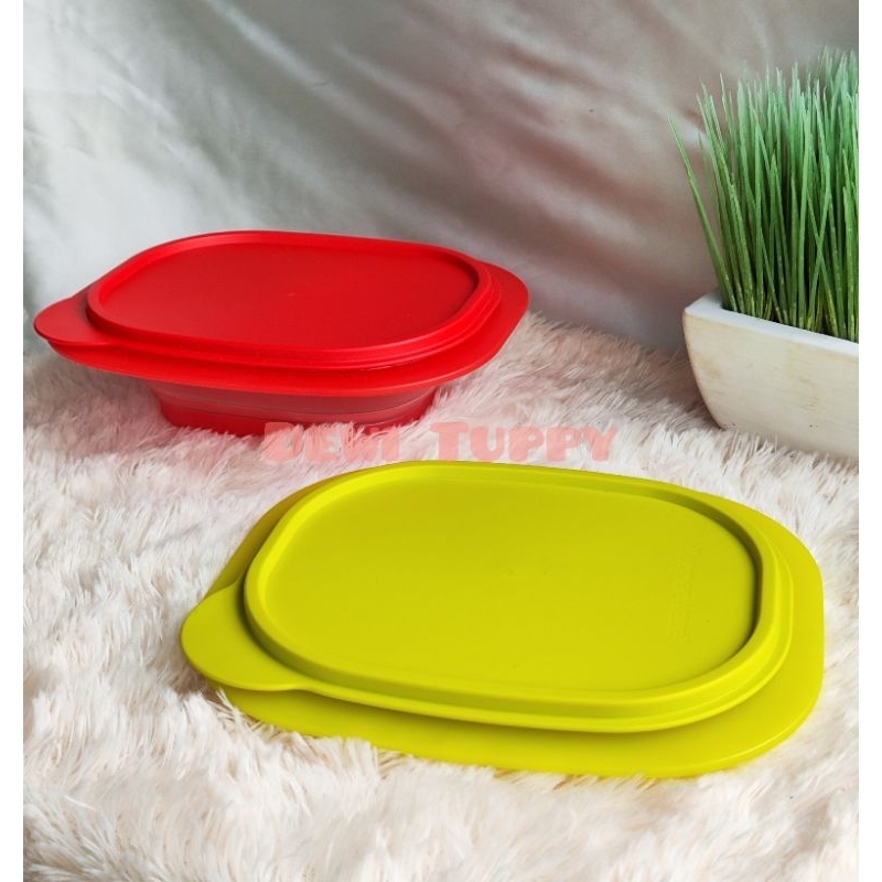 Jual Goflex Rectangular 850ml mangkok lipat Tupperware New | Shopee ...