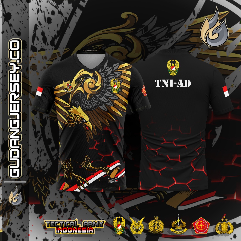 Jual JERSEY TNI AD / TNI AL / TNI AU / POLRI FREE CUSTOM LOGO | Shopee ...