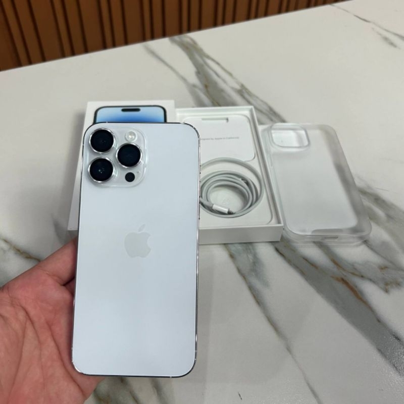 Jual iPhone 14 Pro Max 256GB Silver Ex Resmi Ibox | Shopee Indonesia