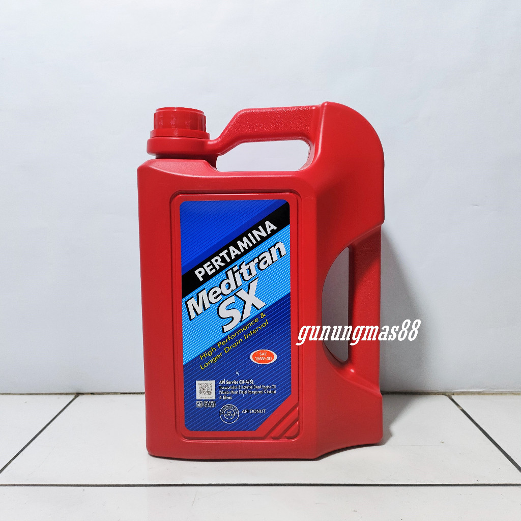 Jual Oli Mesin Diesel Pertamina Meditran SX SAE 15W-40 API CH-4/SJ 4 Liter 4LTerbaru Warna ...
