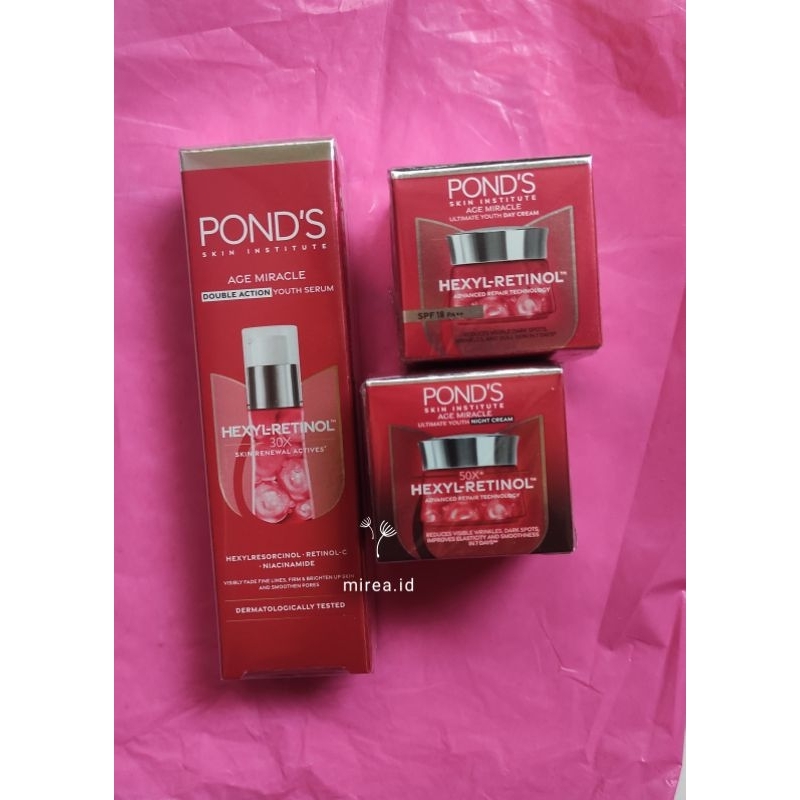 Jual Pond's Ponds Age Miracle. Retinol. Ultimate Youth. Serum. Day ...