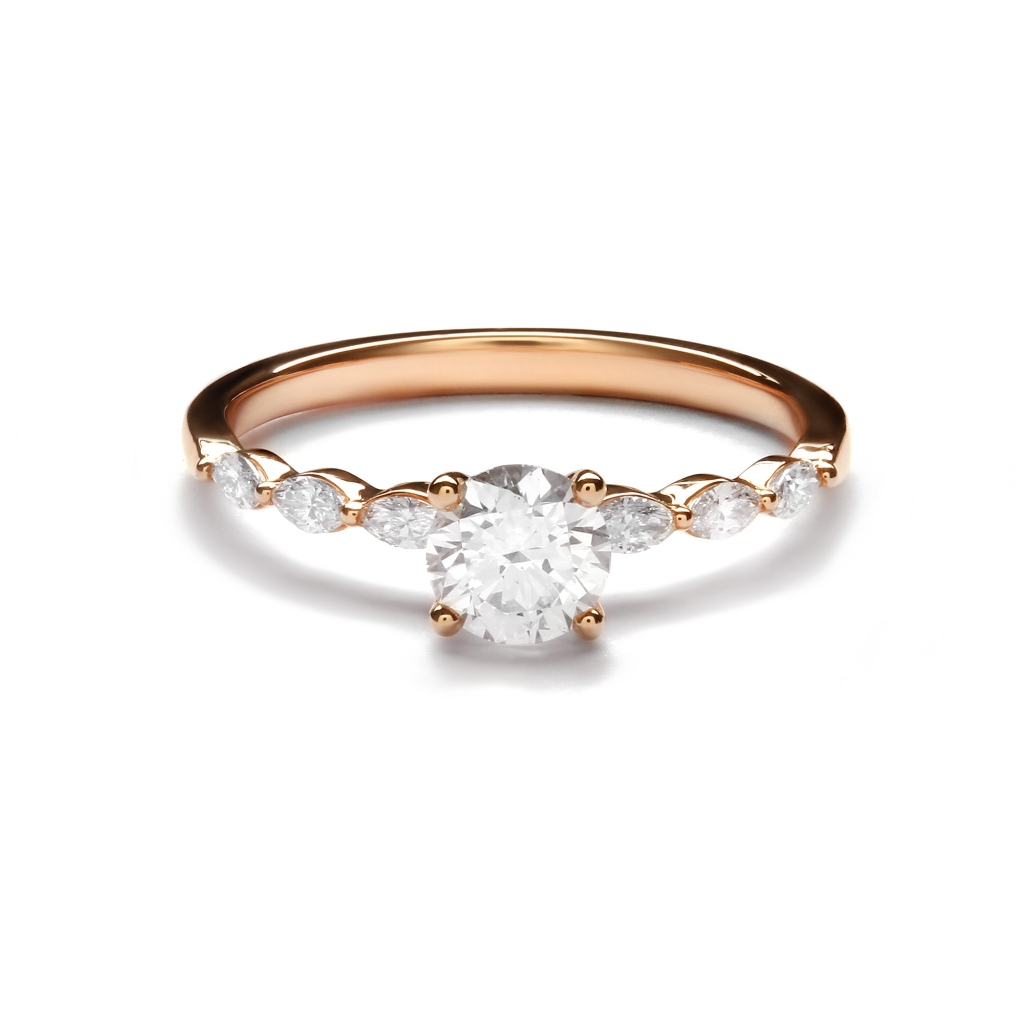 Jual Lino and Sons - Cincin berlian F VVS (Leigh GIA Diamond Ring) | Shopee Indonesia