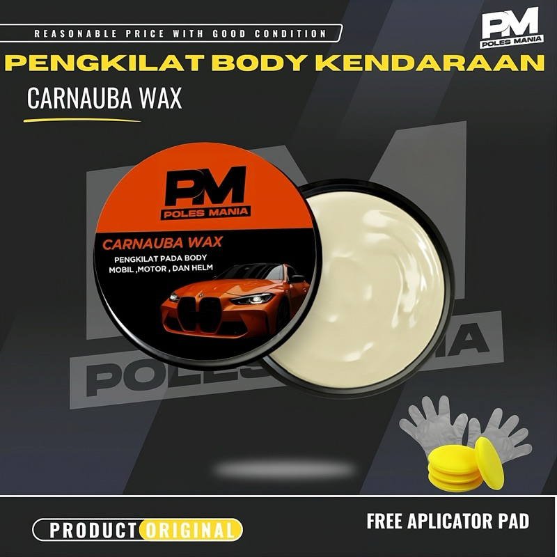 Jual Pengkilap Body Mobil Motor dan helm Caranuba waz Super Glossy PM Auto Glow | Shopee Indonesia