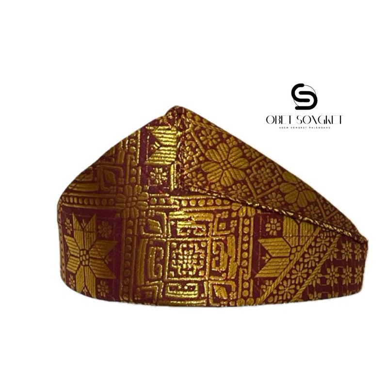 Jual Tanjak songket Palembang / Tanjak Sultan / Tanjak Melayu | Shopee ...