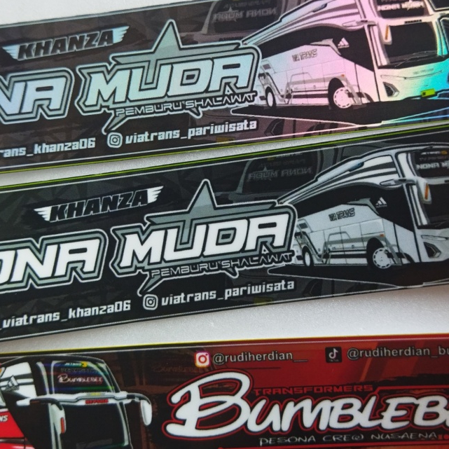 Jual stiker basuri VIA NTRANS asli po isi 1biji | Shopee Indonesia