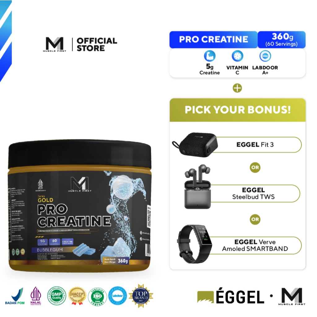 Jual MUSCLE FIRST Pro Creatine 360gr - Menambah Massa Otot Suplemen ...