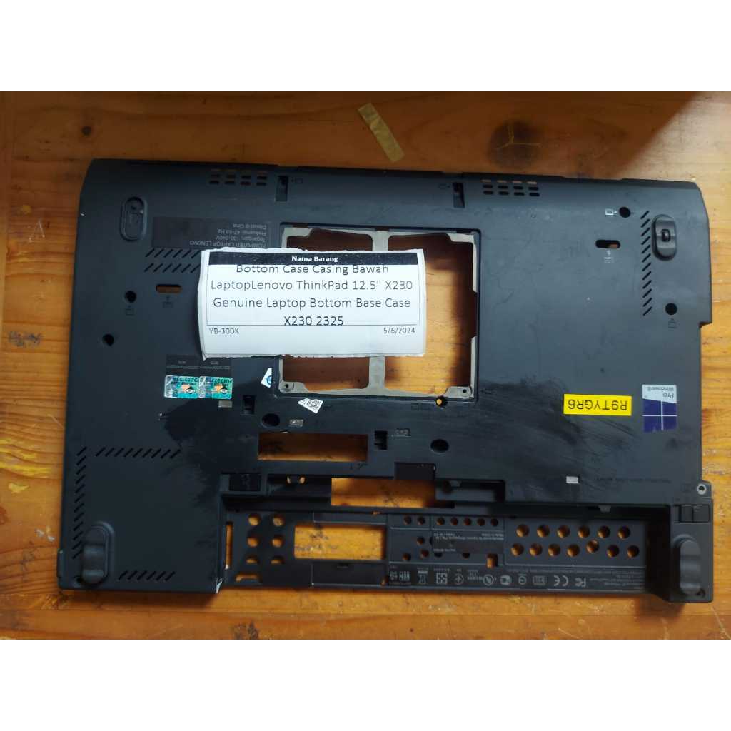 Jual Bottom Case Casing Bawah Laptop Lenovo Thinkpad 12.5" X230 Genuine ...