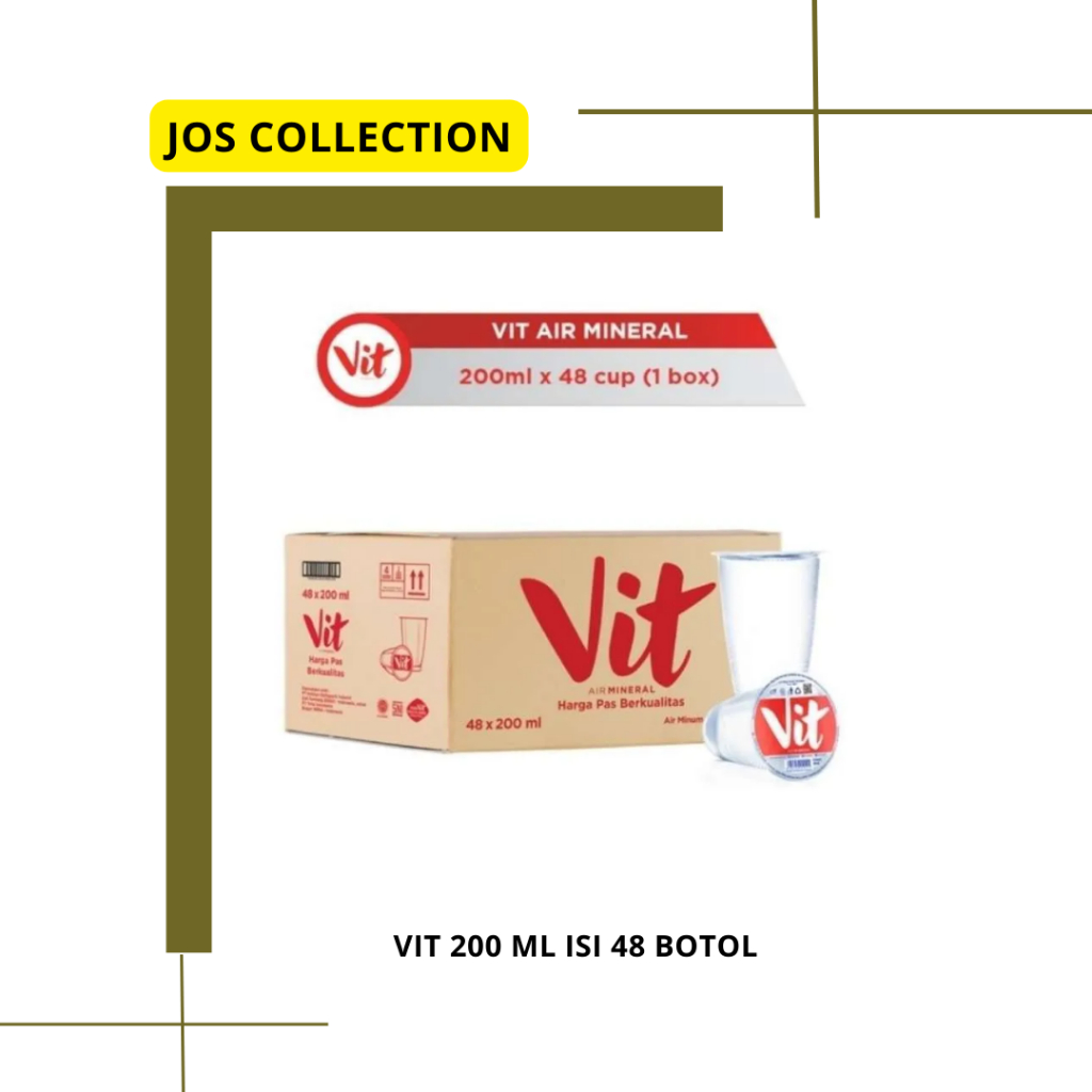 Jual VIT Air Mineral 200 ML Isi 48 Gelas | Shopee Indonesia