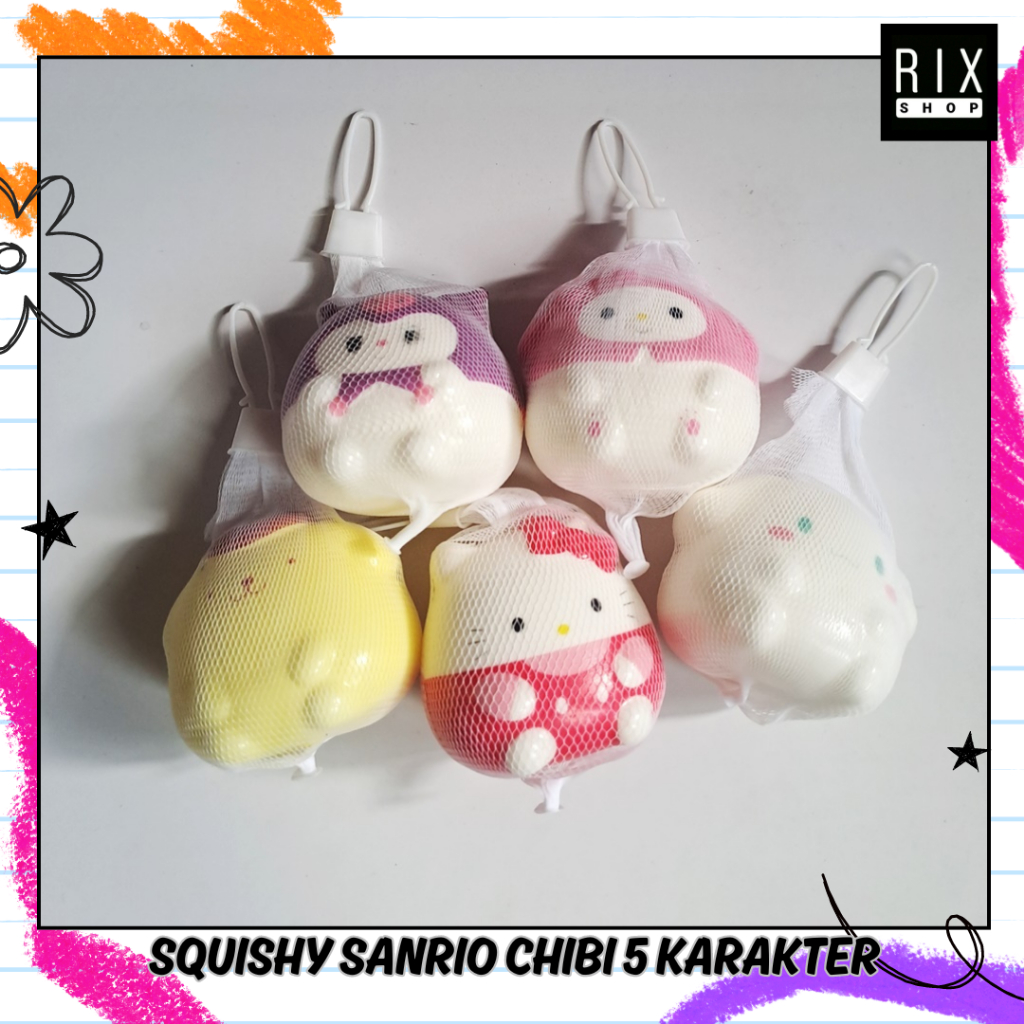 Jual RIX Mainan Anak Squishy Slow Sanrio Chibi / Sanrio Full Body ...