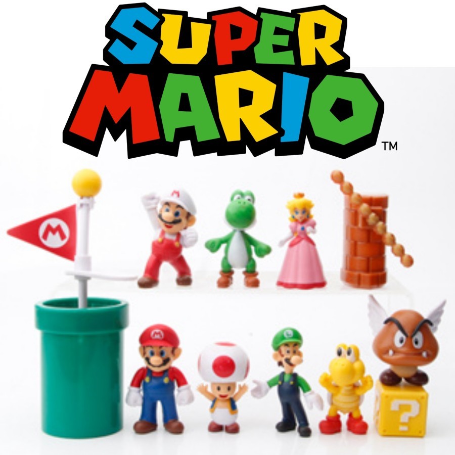 Jual Super Mario Figure Set - Mainan Super Mario Set Figure Action ...