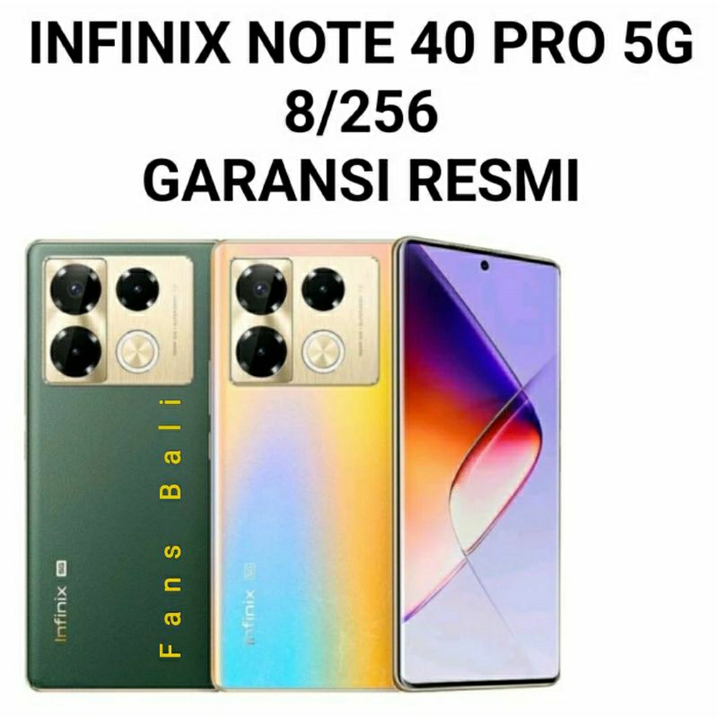 Jual Infinix Note 40 PRO 5G NFC Ram 8/256 Gb Curve Amoled SoundBy JBL 45w fast charger 20w ...