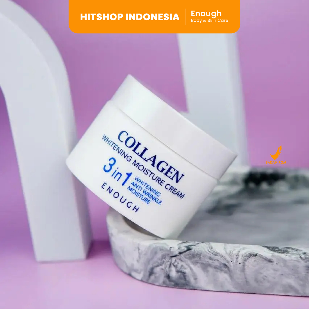 Jual [Enough] Collagen 3in1 Whitening Moisture Cream 50gr | Shopee ...