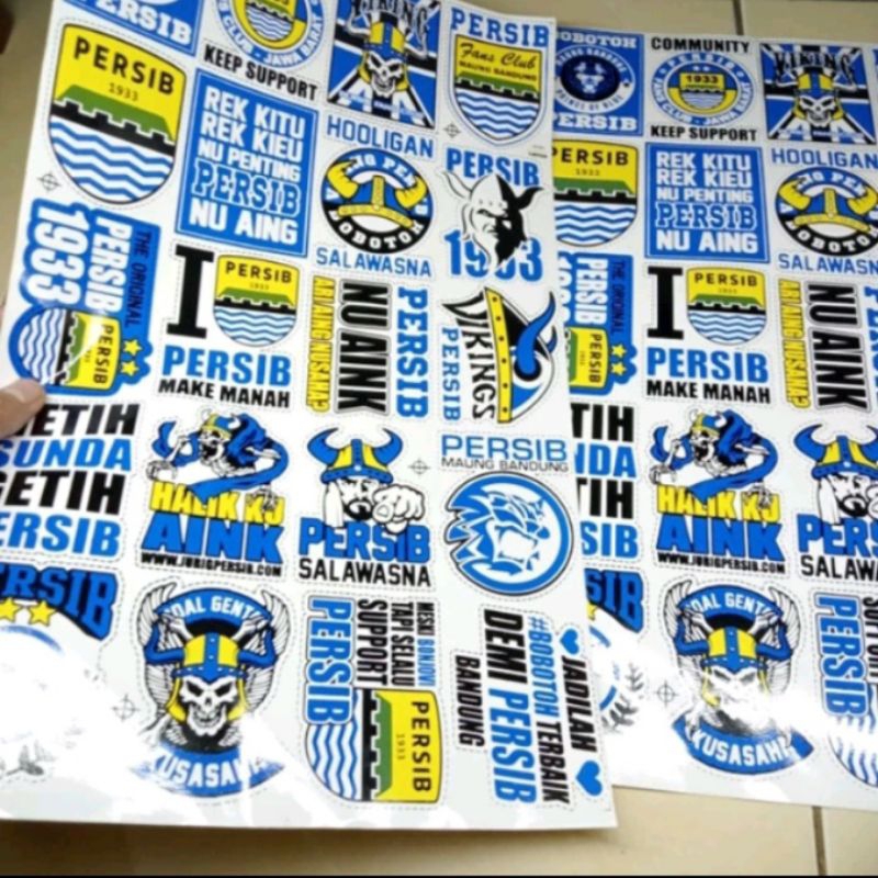 Jual 1 LEMBAR STIKER KEREN STIKER PERSIB BANDUNG STIKER/LOGO KEREN ...